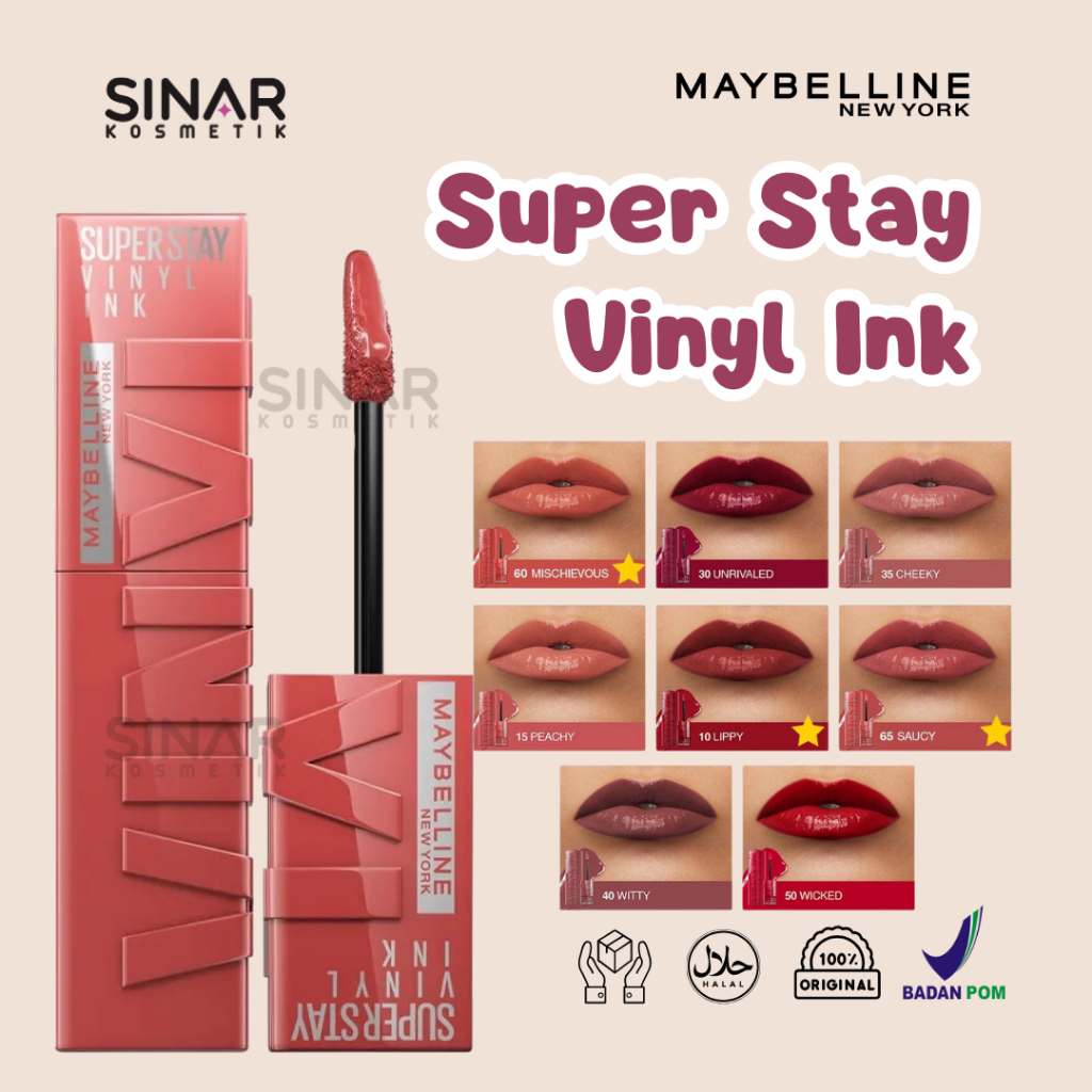 Jual Maybelline Superstay Super Stay Vinyl Ink - Liquid Lipstik ...