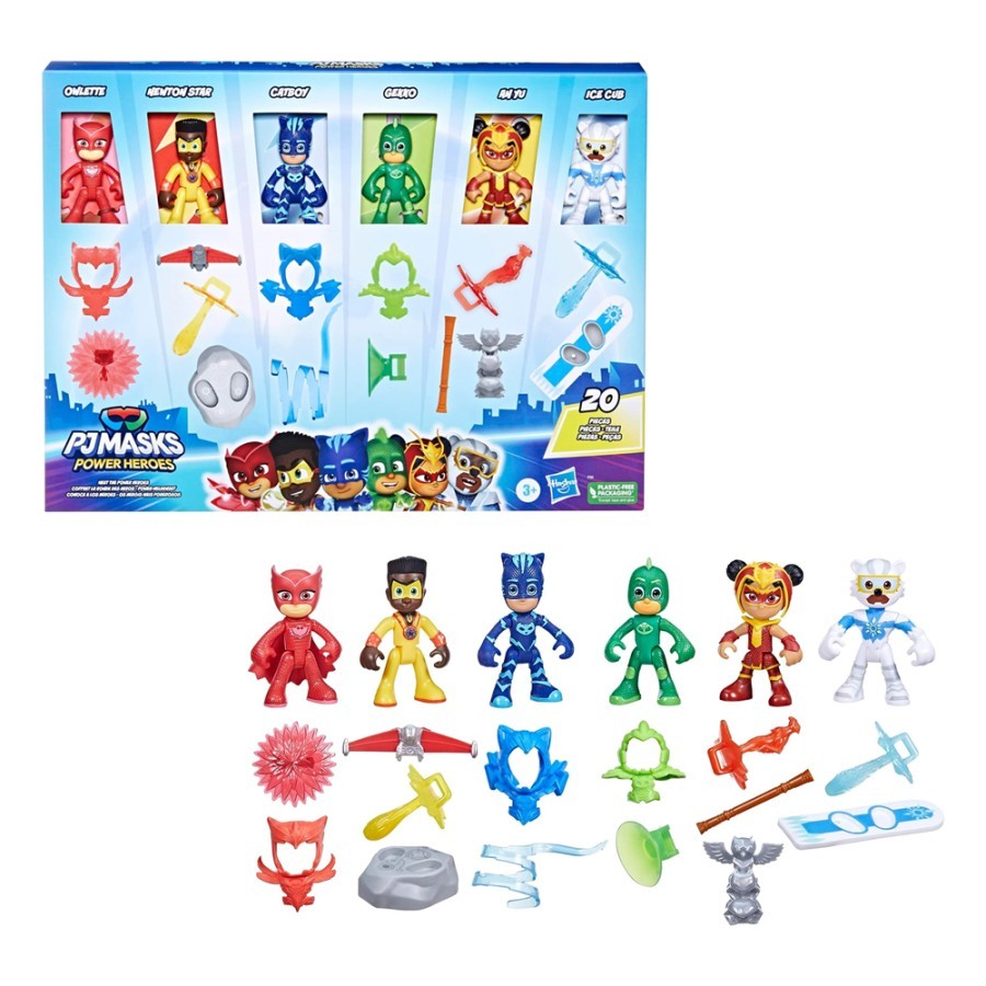 Jual PJ Masks Power Heroes Meet The Power Heroes Figure Set | Shopee ...