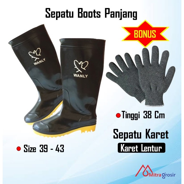 Jual SEPATU BOOT/SEPATU BOOT KARET MURAH/SEPATU BOOT PANJANG/SEPATU ...