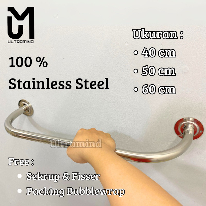 Jual Pegangan Kamar mandi, Stainless | Shopee Indonesia