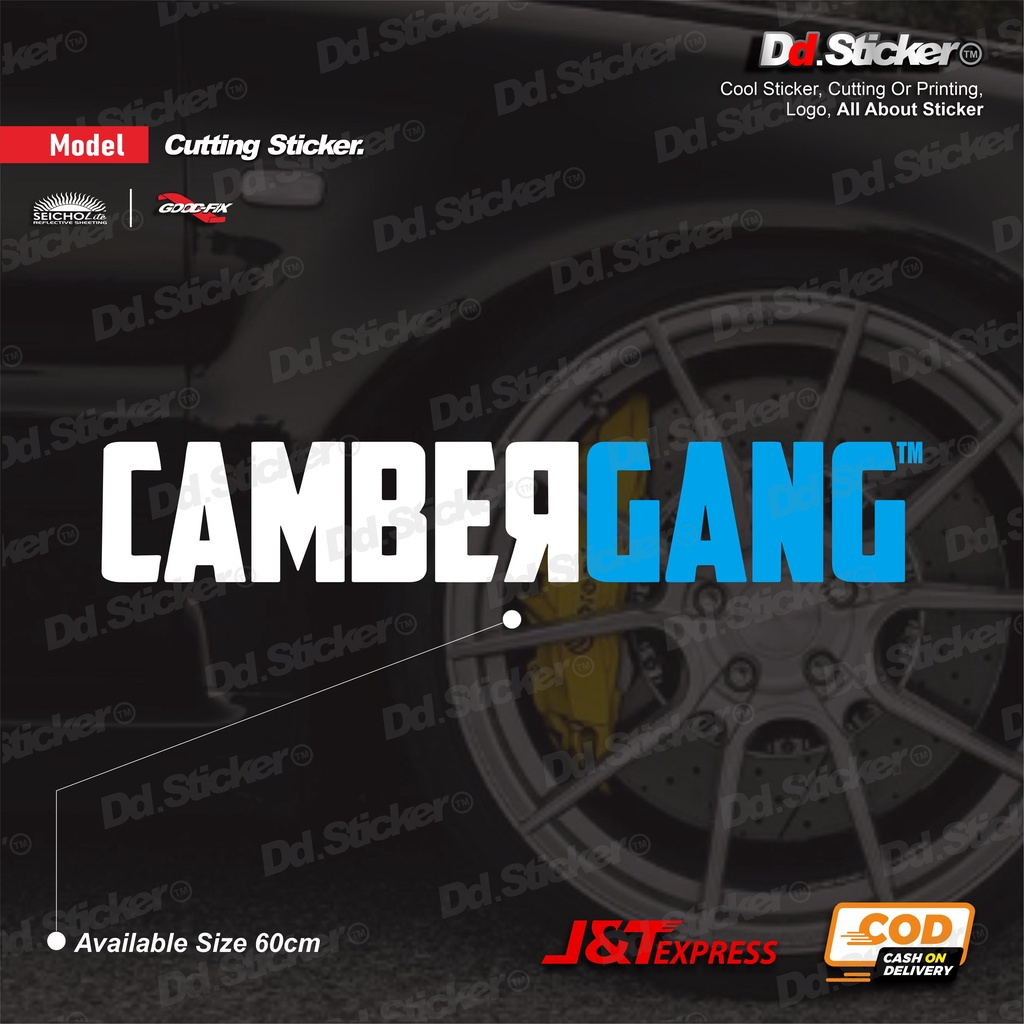 Jual Sticker CAMBERGANG, untuk kaca depan (Cutting Sticker) | Shopee ...