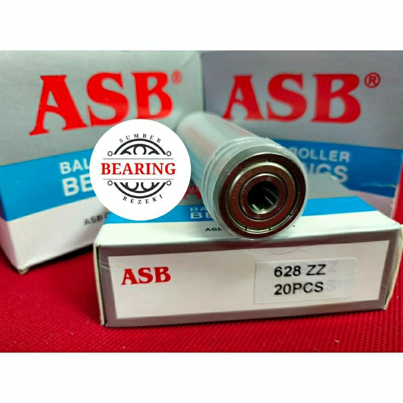 Jual BEARING 628 ZZ ASB ORIGINAL DIAMETER 8mm x 24mm x 8mm | Shopee ...