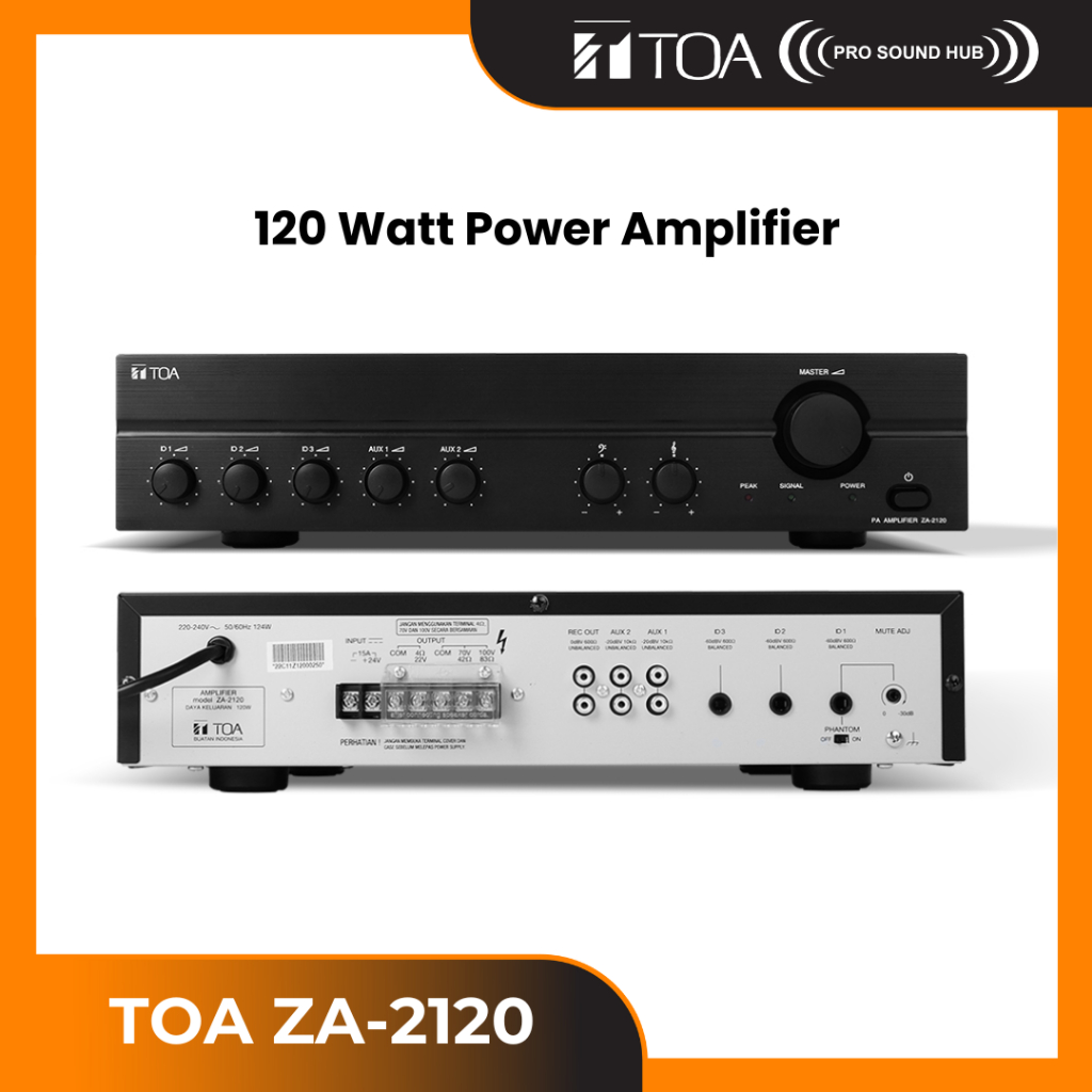 Jual TOA ZA-2120 ZA2120 Power Amplifier 120 Watt 100V 100 Volt Amply Ampli | Shopee Indonesia