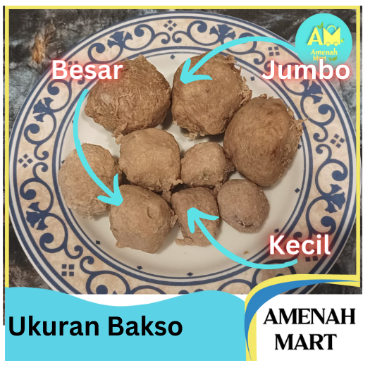 Jual Bakso Halus Sapi Hemat Kecil Besar 25 50 100 pcs | Shopee Indonesia