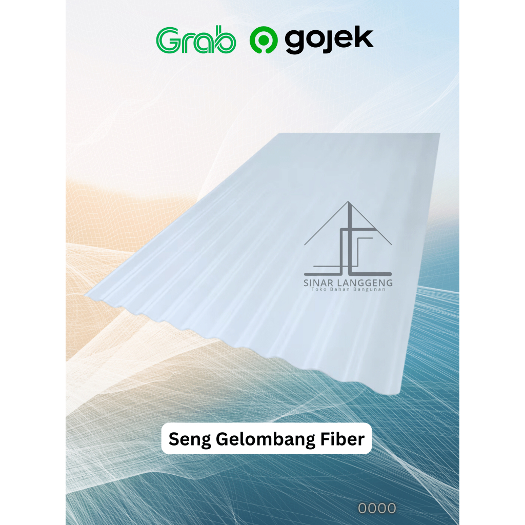Jual Seng Gelombang Kecil Col Fiber 180cm / 1,8Meter Tebal 0,8MM ...