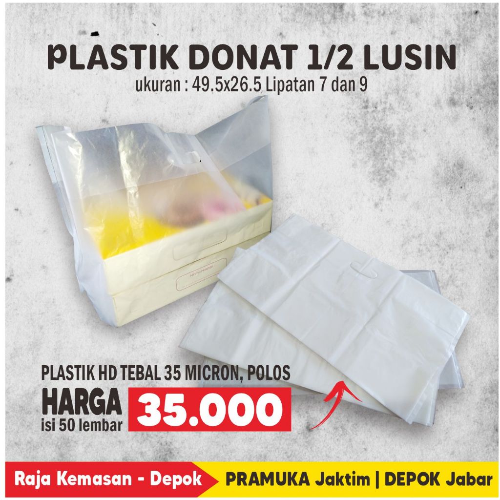 Jual Plastik Box Donat isi 6 Polos (1 pack isi 50 pcs) | Shopee Indonesia