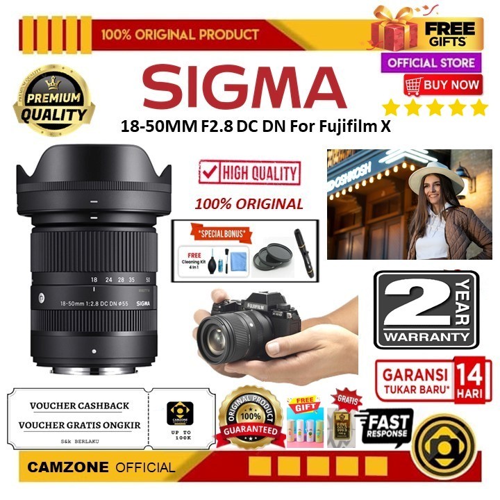 Jual Lensa Sigma 18-50mm f2.8 DC DN for FUJIFILM X | Shopee Indonesia