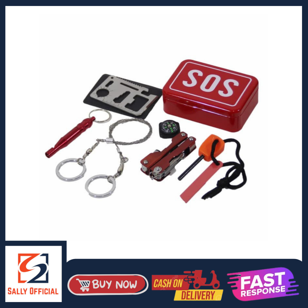 Jual SOS Tool Kit P3K Emergency Onboard Outdoor Survival Kit | Shopee ...