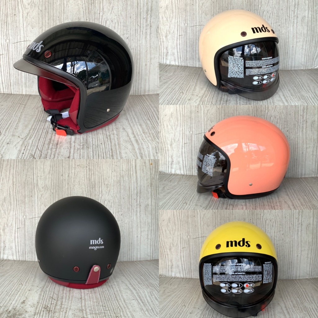 Jual HELM MDS MAGNUM || MDS RETRO || MDS BOGO | Shopee Indonesia