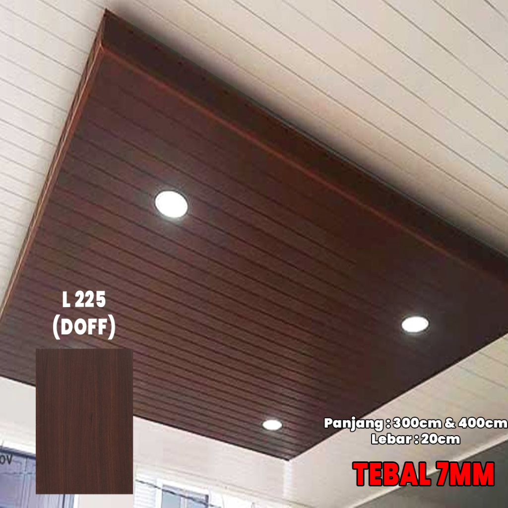 Jual Plafon PVC Serat Kayu Minimalis Mewah dan Murah | Shopee Indonesia