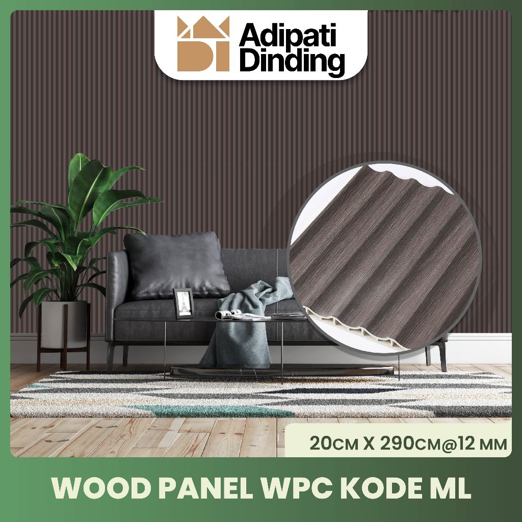 Jual WOOD PANEL 3D KODE ML | WALL PANEL WPC TEBAL 12 MM LEBAR 20 CM ...