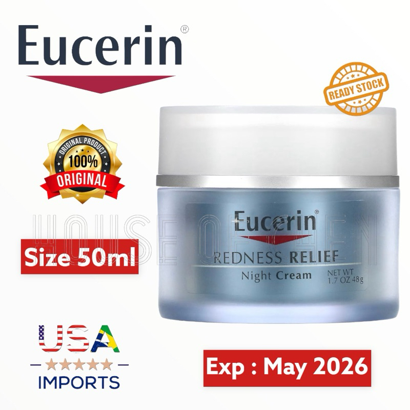Jual EUCERIN Redness Relief Night Cream 48gr | Shopee Indonesia