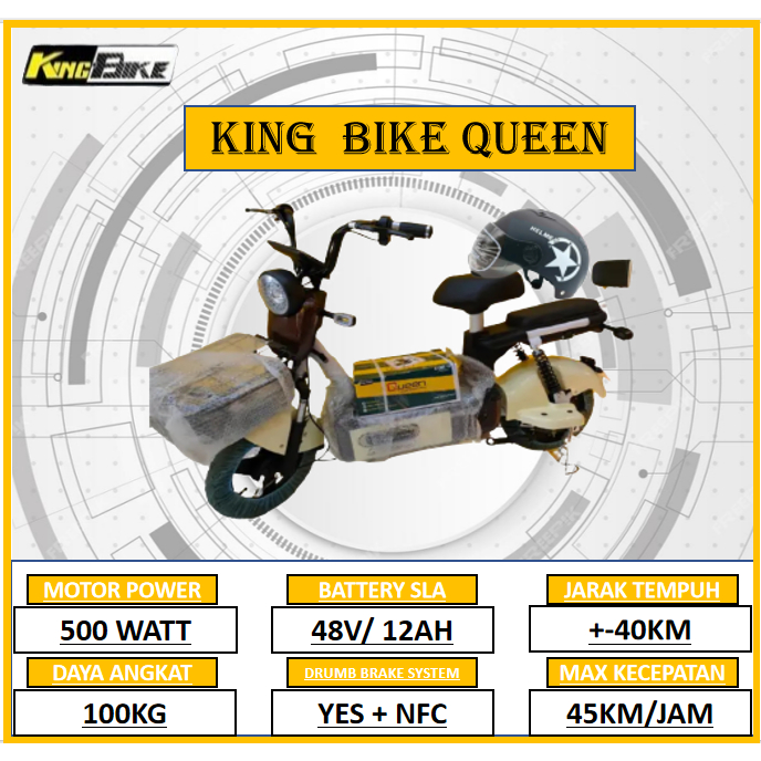 Jual Sepeda Listrik King Bike Queen Electric Garansi Resmi | Shopee ...