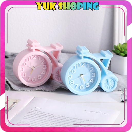 Jual YUKSHOPING Jam Meja Model Sepeda / Jam Alarm / Jam Beker / Jam ...