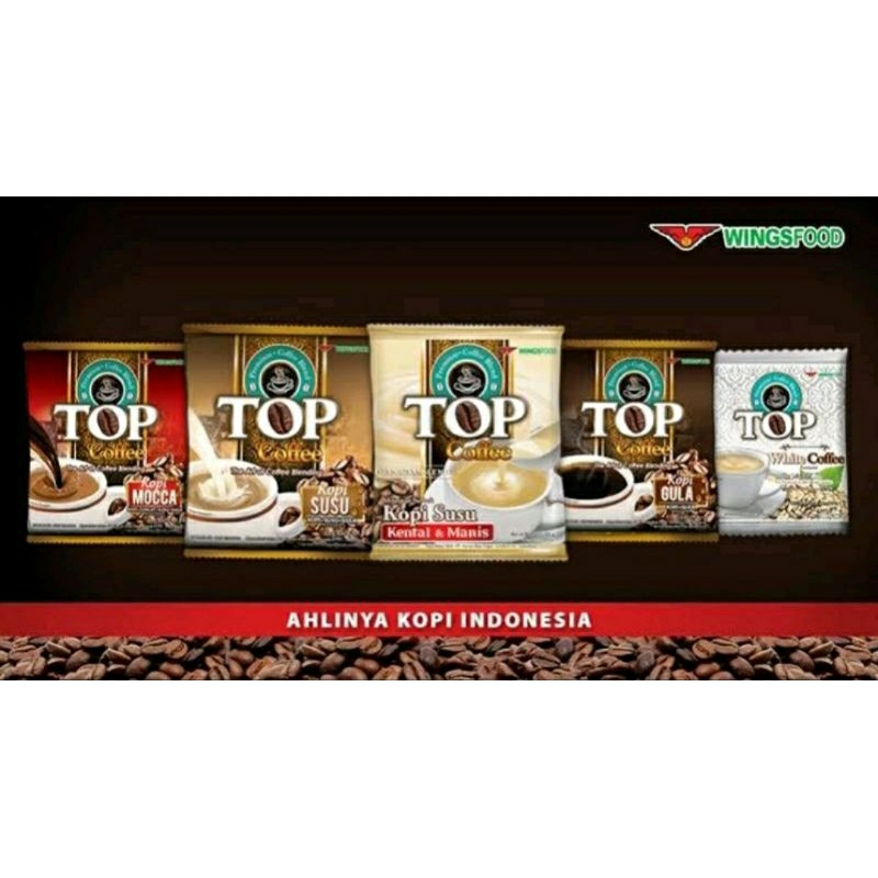 Jual Top Coffee All Variant Kopi Susu/Kopi Gula/Kopi Mocca/Cappucino ...