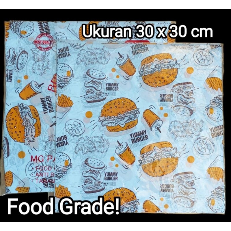Jual [100 lembar] KERTAS NASI KFC | MG PAPER LAMINASI | Kertas Nasi KFC ...