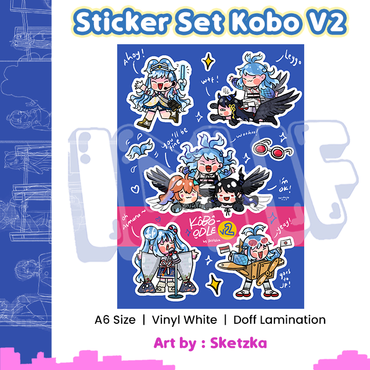 Jual Sticker Kobo V2 - Sticker Hololive - Sketzka | Shopee Indonesia