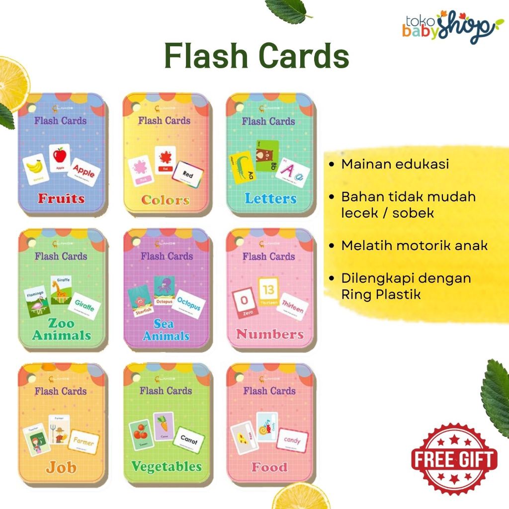 Jual Flash Card Mainan Edukasi Bayi - Menstimulasi Kreativitas dan ...