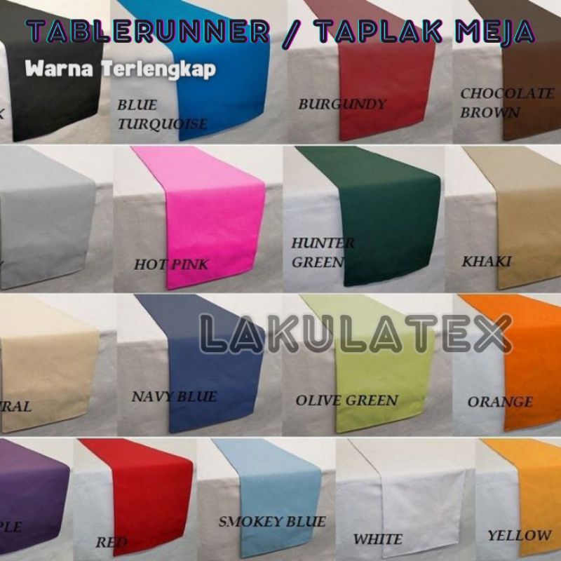 Jual Lakulatex - Taplak Meja Table Runner Ruang Rapat Ruang Makan ...