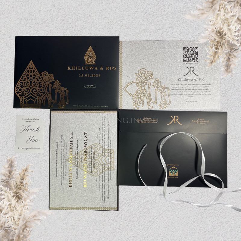 Jual [JAWA SEMI-PREMIUM 02] Cetak Undangan Batik-Gold Hardcover Amplop ...