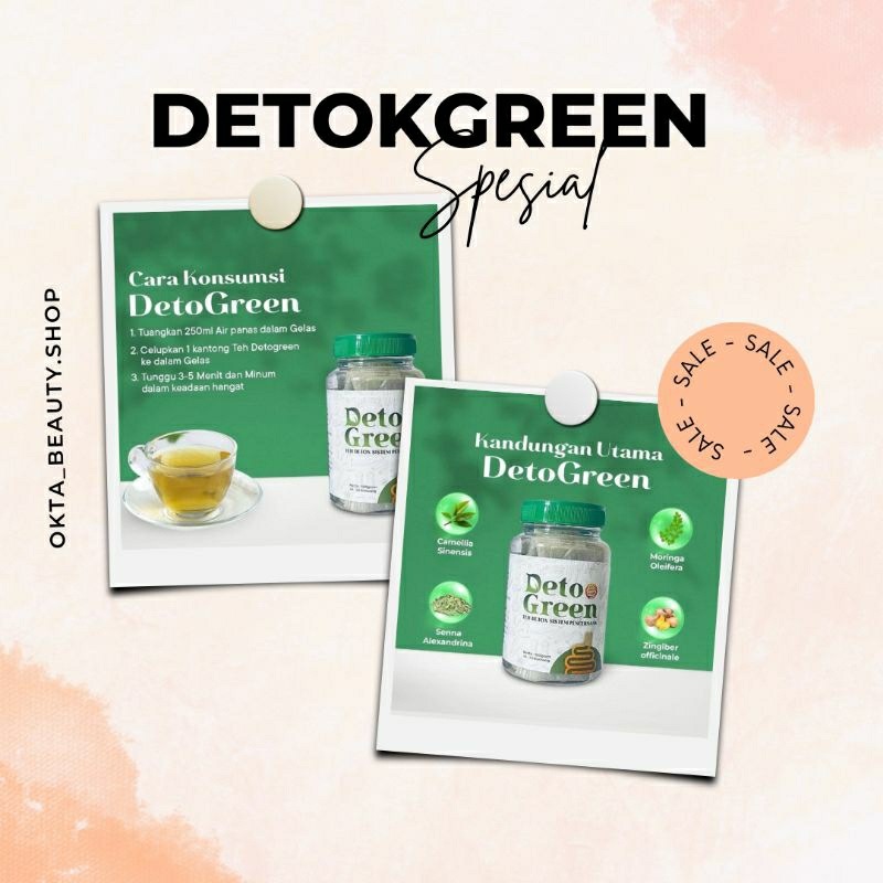 Jual detoxgreean//detok sistem pencernaan diet sehat menurunkan berat ...