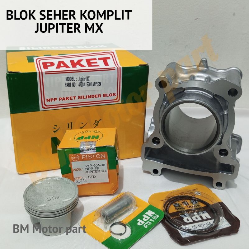 Jual NPP Blok seher Boring Komplit JUPITER MX 1S7 50C 5YP00 ORIGINAL NPP BM motor part ...