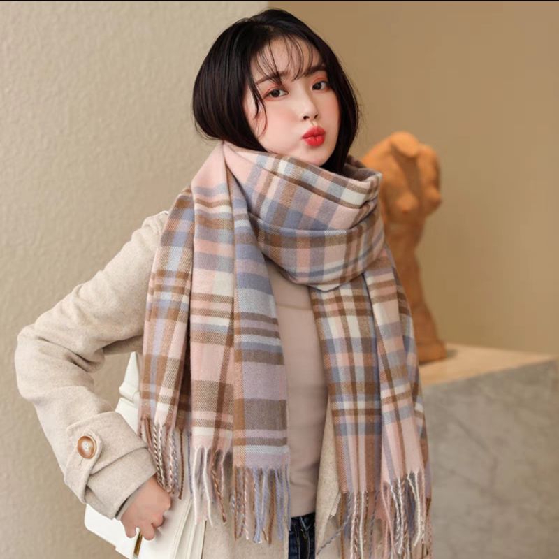 Jual NEW Syal Korea Scarf Wool Cashmere Immitation Fashion Winter ...