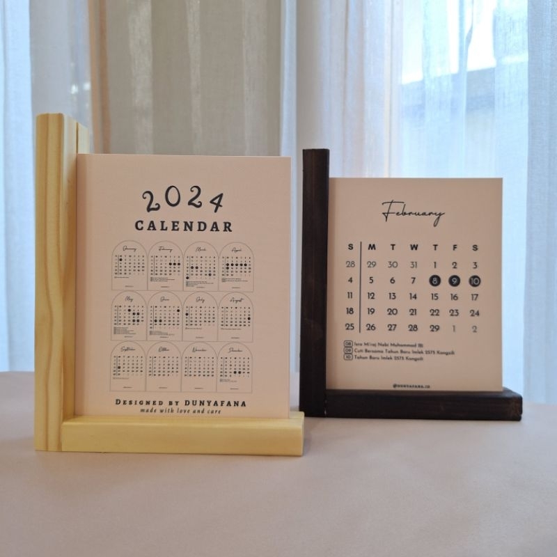 Jual 2025 Desk Calendar Handmade / Kalender Meja Duduk Aesthetic dengan ...