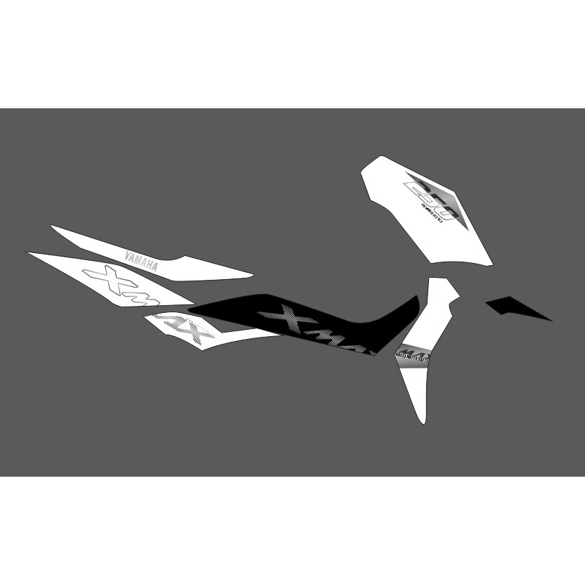 Jual STRIPING TRANSPARAN YAMAHA XMAX 250 DESIGN ALA AEROX STYLE ...