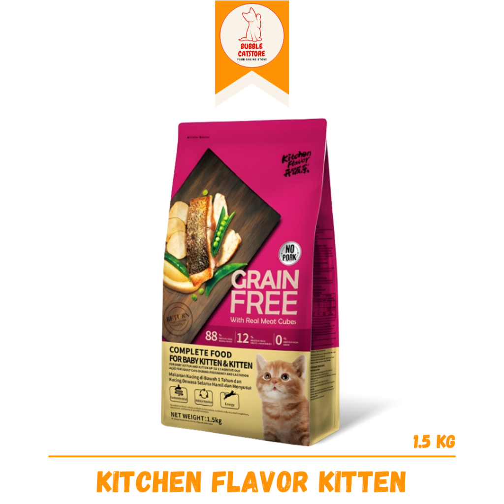 Jual Kitchen Flavor Baby Cat & Kitten Freshpack 1.5kg | Shopee Indonesia