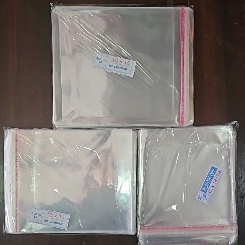 Jual Plastik OPP Kantung 12x12 / OPP 13x13 / OPP 15x15 isi 100Lembar ...