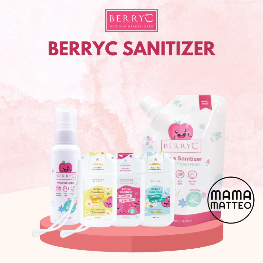 Jual BerryC Sanitizer Spray Foam / Berry C Sanitiser Spray Refill Non ...