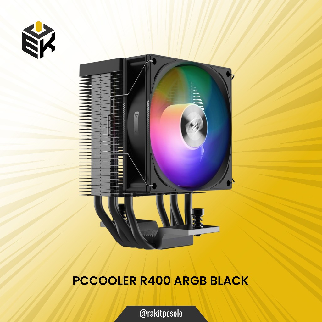 Jual PCCOOLER / PC COOLER R400 ARGB BLACK - CPU COOLER - Black | Shopee ...