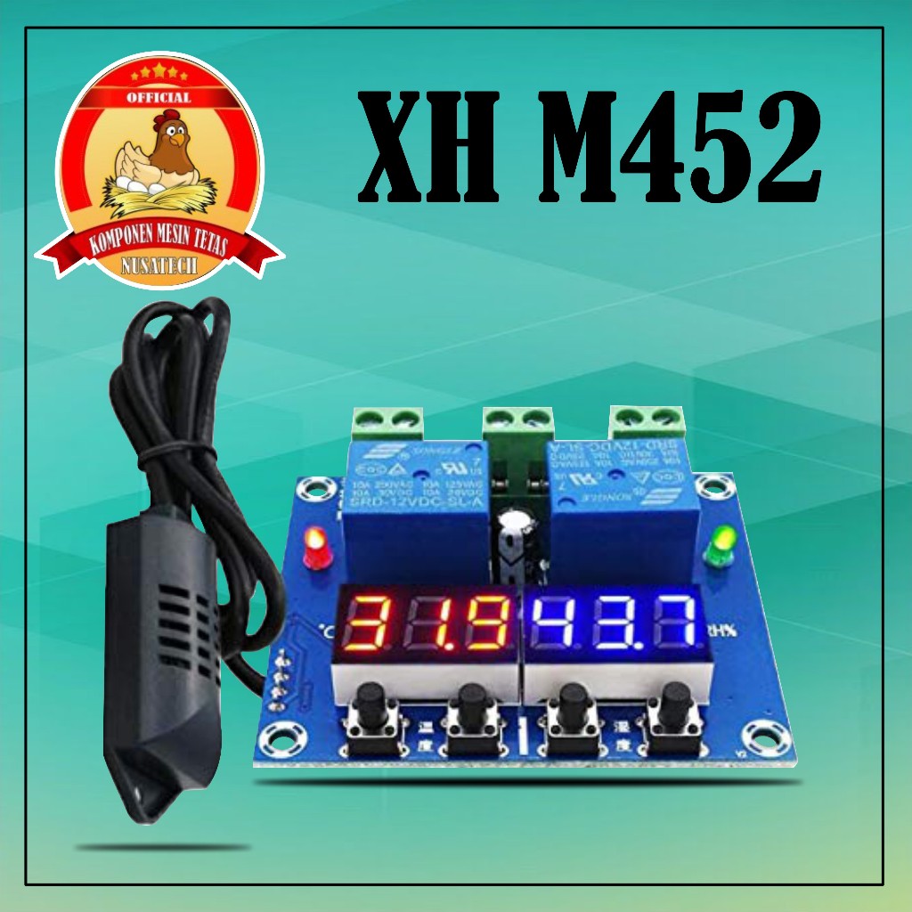 Jual XH-M452 Temperature Humidity Control DC 12 volt Thermostat ...