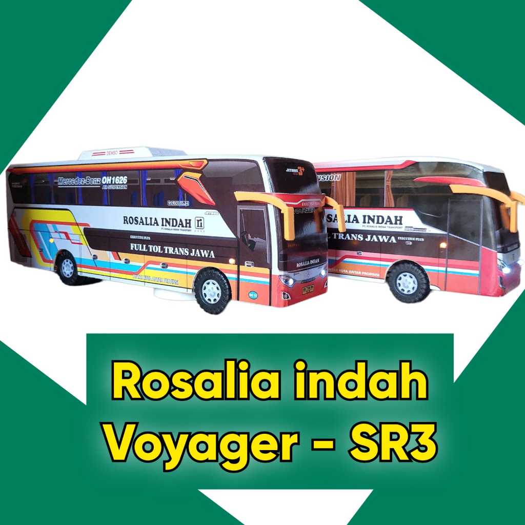 Jual Miniatur bus bis Rosalia indah voyager SR3 Telolet Basuri | Shopee ...