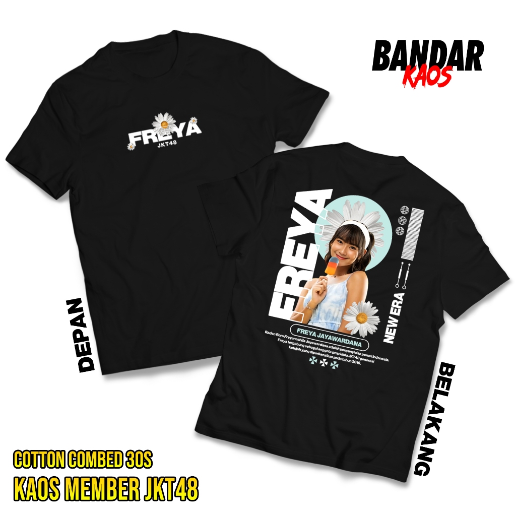 Jual Bandar Kaos Freya JKT48 New Era - Kaos JKT48 - T-Shirt My Oshi Member JKT48 - Baju ...