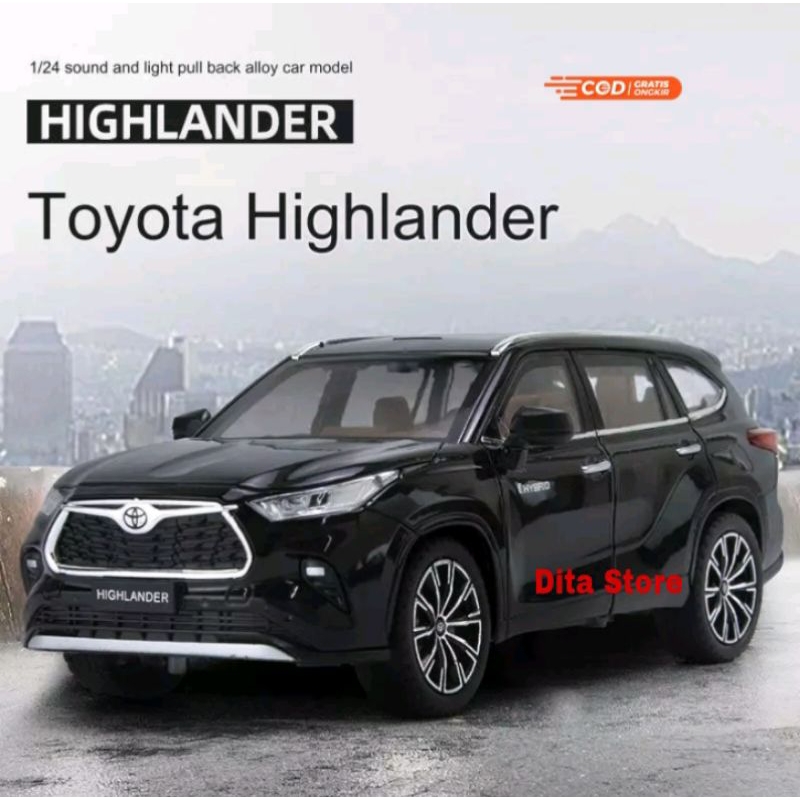 Jual Diecast Toyota Highlander/Toyota Innova Zenix Skala 1:24 | Shopee ...