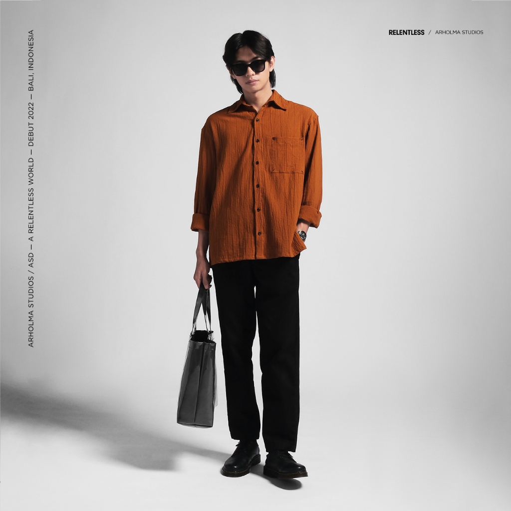 Jual Arholma Studios - Long Sleeve Shirt 'Etoile' Sandstone | Shopee ...