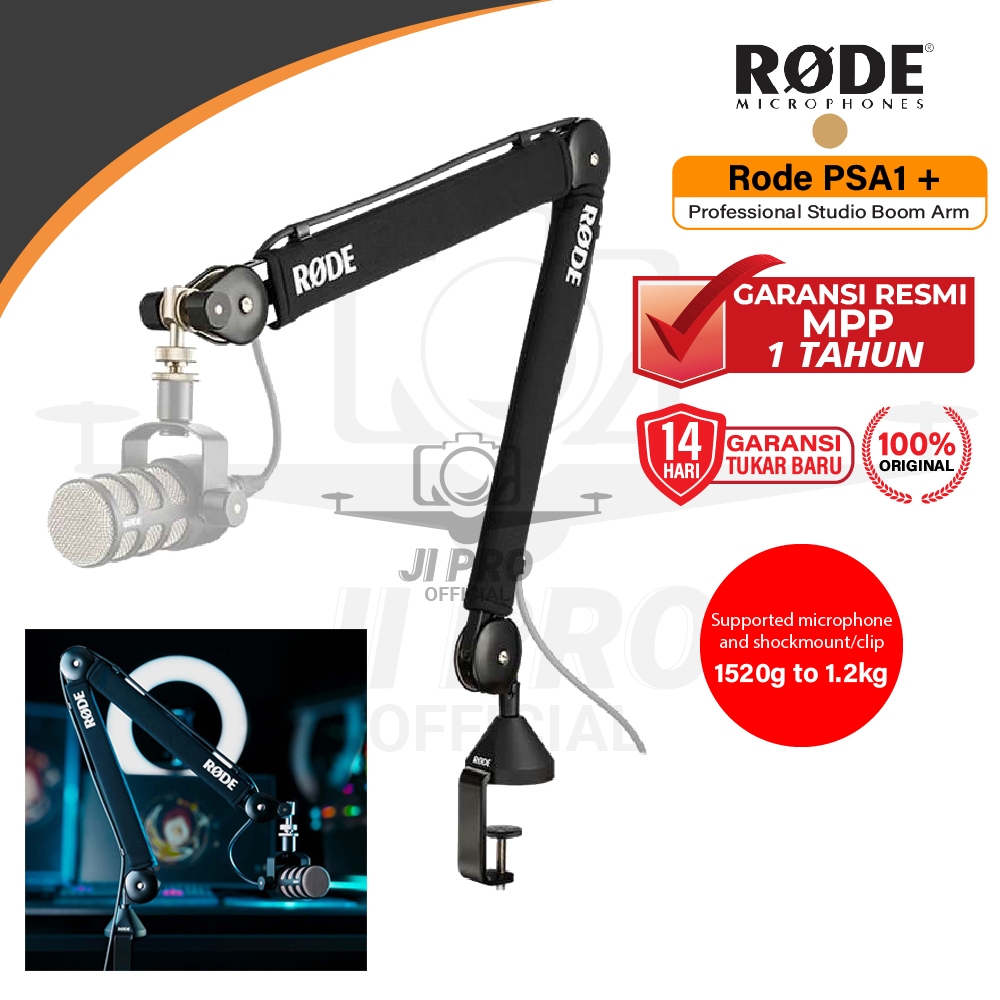 Jual Rode PSA1+ Rode PSA1 Plus Boom Arm Broadcast Stand Microphone ...