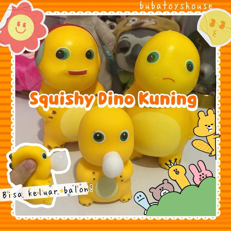 Jual Squishy Dino Kuning Nailong Sticker WA Whatsapp Stiker Dinosaurus ...