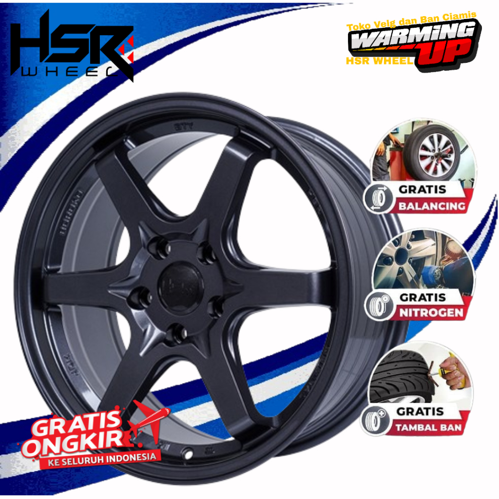 Jual Velg Racing CRV HRV Expander Camry Rush Terios Ring 17 5x114,3 HSR STY Pelek Original ...