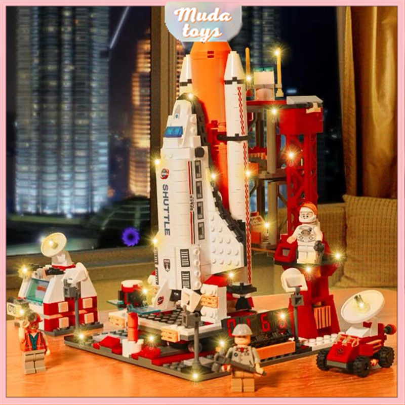 Jual Muda Toys Susun Nano Building Mini Roket Space Mainan Balok ...