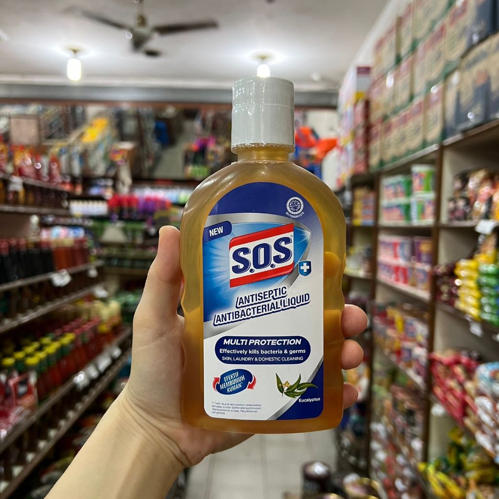 Jual SOS ANTISEPTIC ANTIBACTERIAL LIQUID CAIRAN ANTISEPTIK 250 ml ...