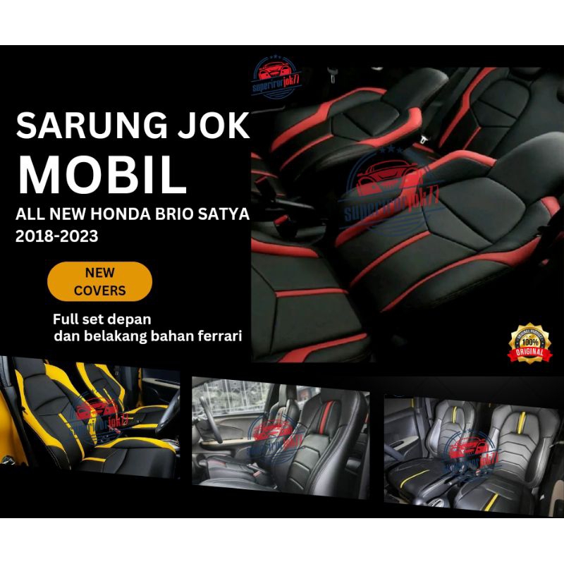 Jual Sarung Jok Mobil All new Honda Brio Satya Full Set Depan Belakang ...