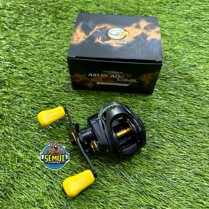 Jual REEL BC SEAHAWK AIR BLADE LX 103HSL CLICKER DRAG HANDLE KIRI | Shopee Indonesia