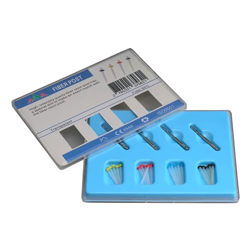 Jual Dental Fiber Post Plus Drill Pasak Fiber Gigi Post Core 4 Warna ...