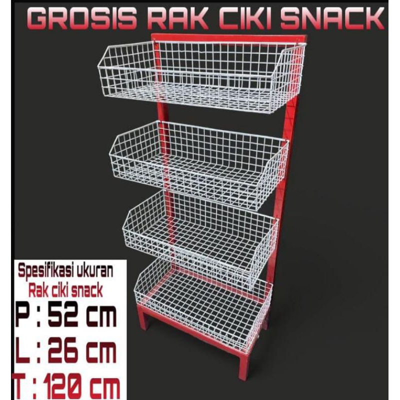 Jual Rak ciki snak 4 susun | Shopee Indonesia