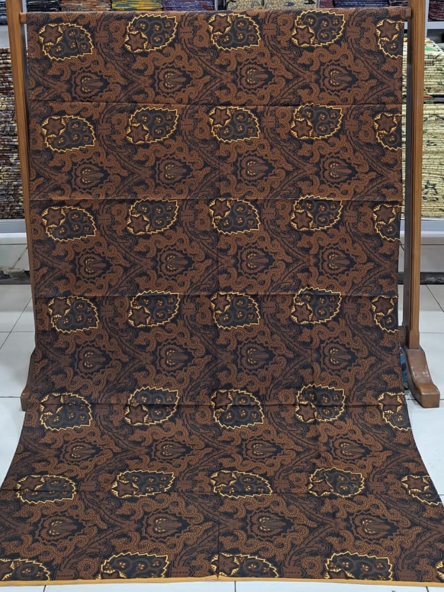 Jual Kain Jarik Batik SOLO (cabut) motif sogan sumping kencono | Shopee ...