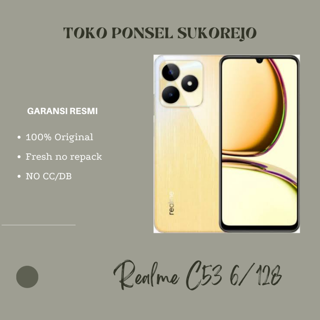 Jual Realme C53 6/128 Garansi Resmi | Shopee Indonesia