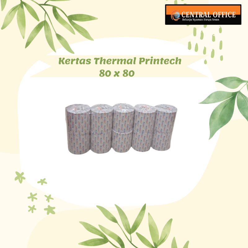 Jual Kertas Kasir Thermal Printech 80x80/Kertas Kasir Thermal Printech ...